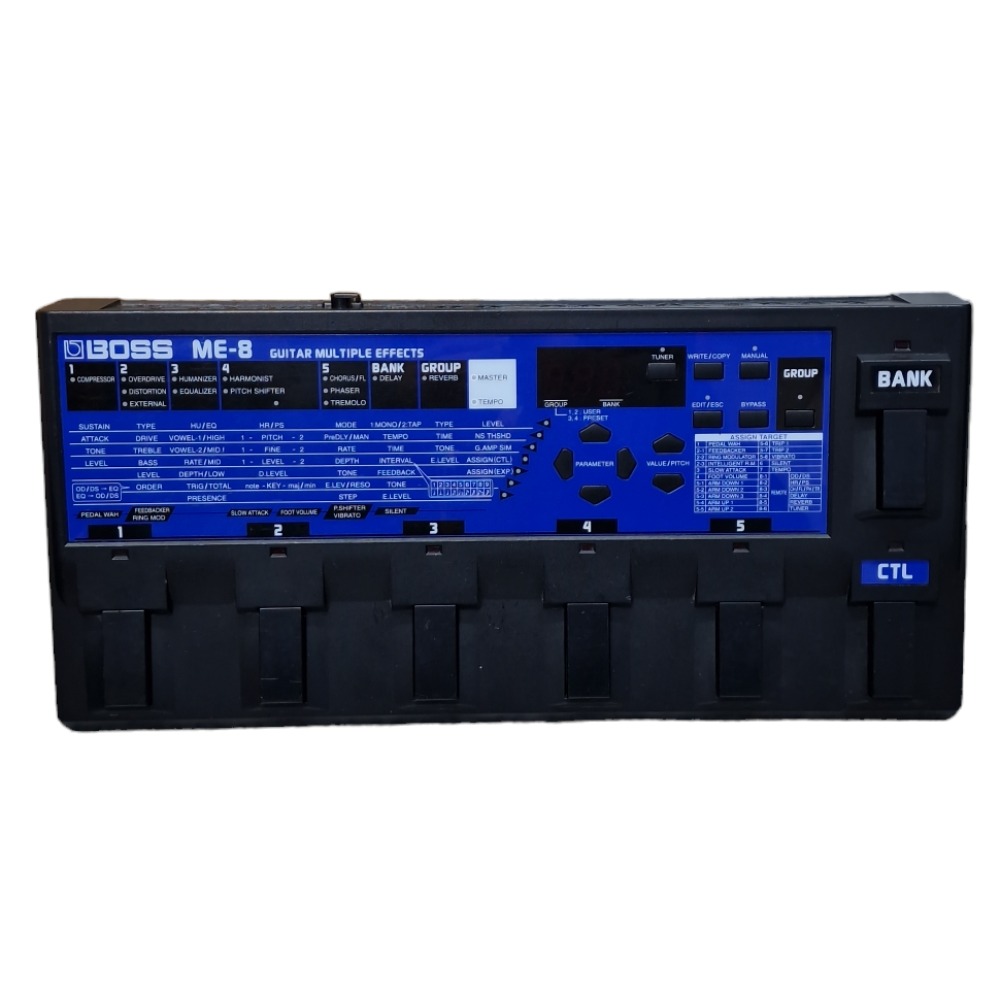 Pre-owned BOSS ME-8 Guitar Multiple Effects Distortion Chorus - Own4Less